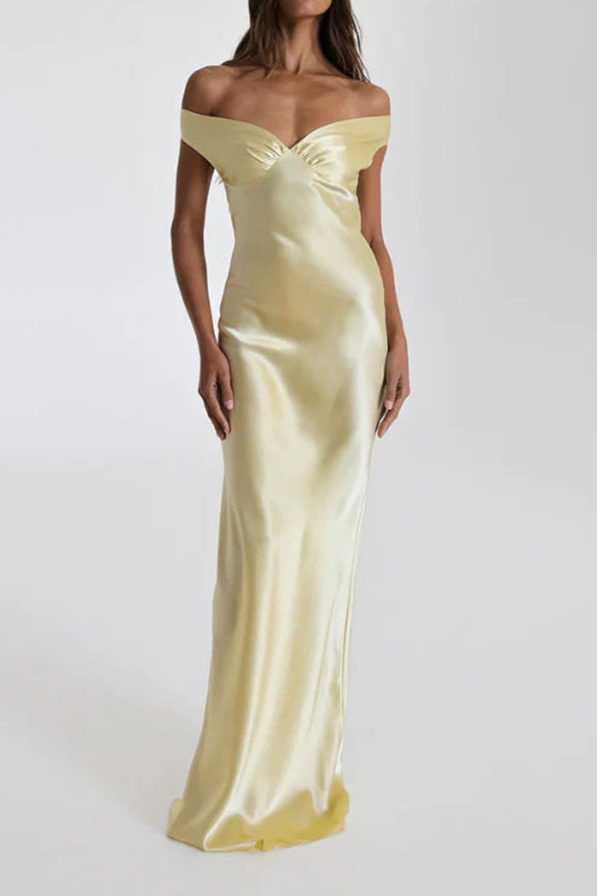 Bridget Gown in Lemon– LOVE ME RENT ME